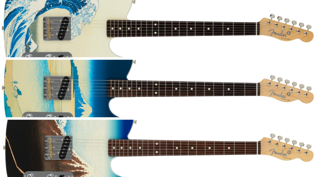 Fender Made in Japan Art Canvas Esquire Hokusai - CHAP レア楽器 画像倉庫